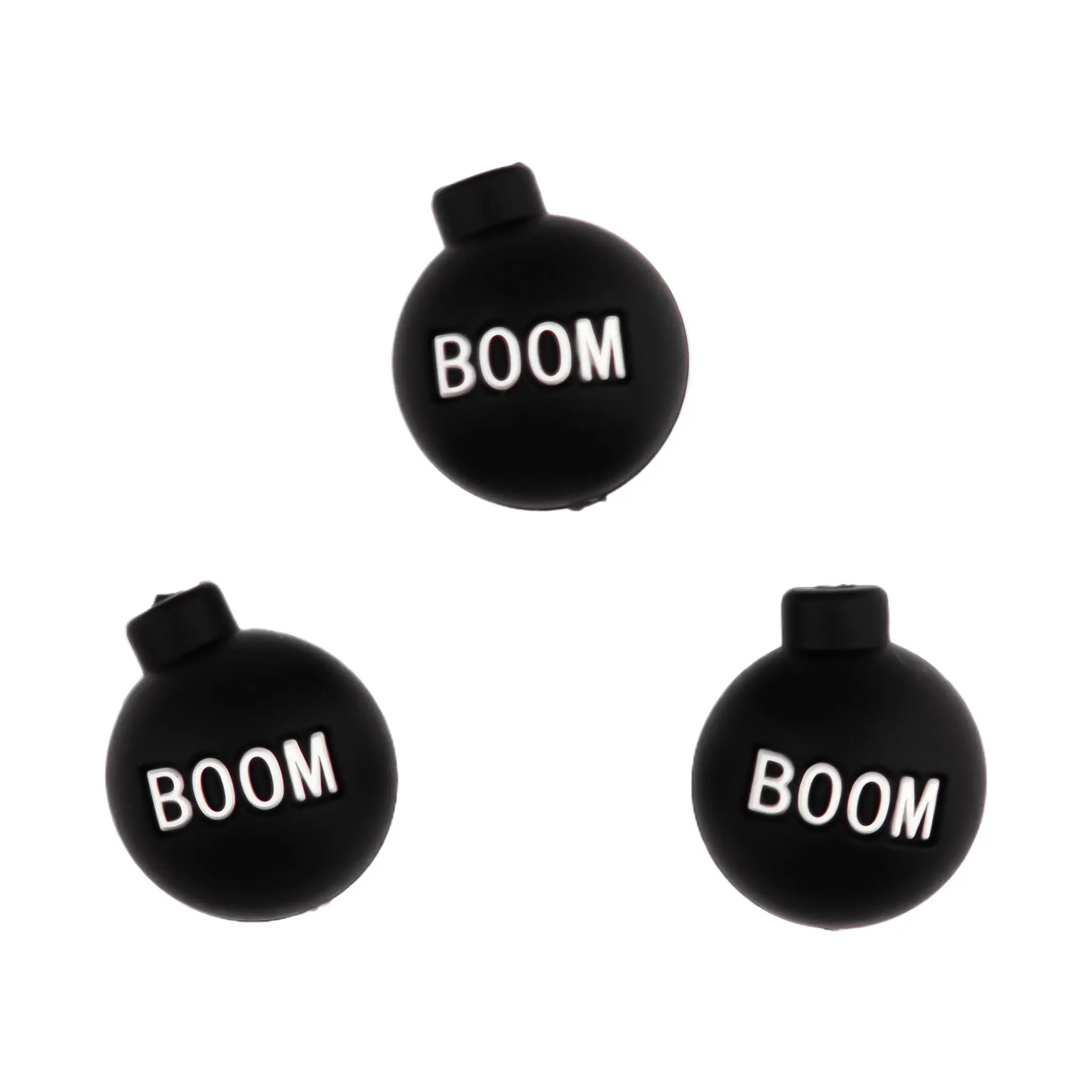 Siliconen kraal - 3D Bom - "Boom" - BPA vrij